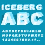 Font Pure Ice. Stock Vector by ©MagicPics 299422096