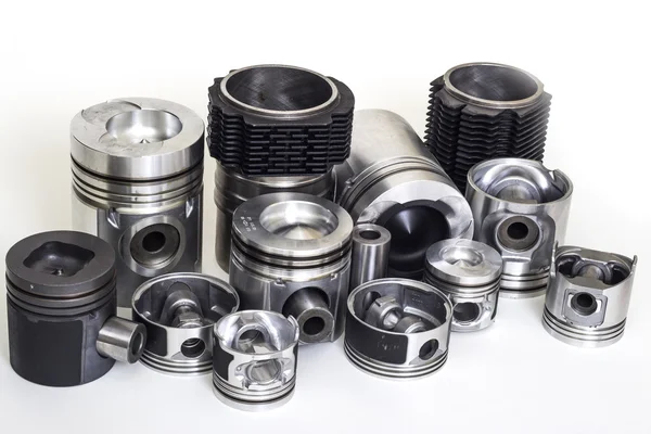 Connecting rods and pistons, engine parts. elements of the crank ...