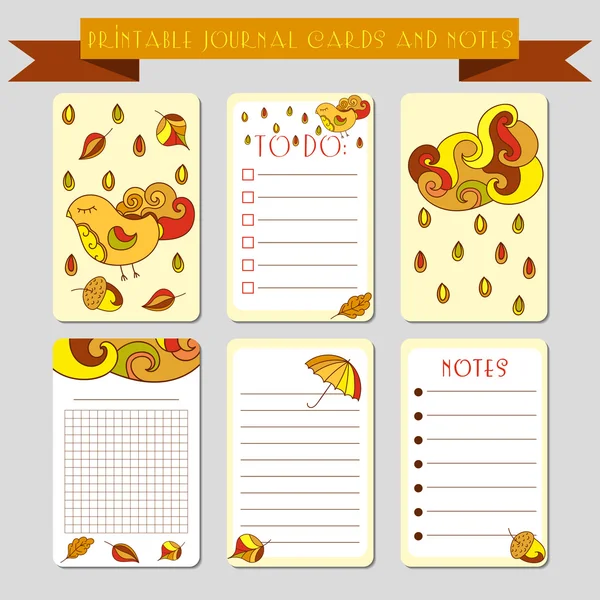 Cute journal cards Vector Images, Royalty-free Cute journal cards ...
