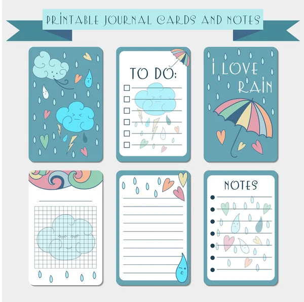 Cute journal cards Vector Images, Royalty-free Cute journal cards ...