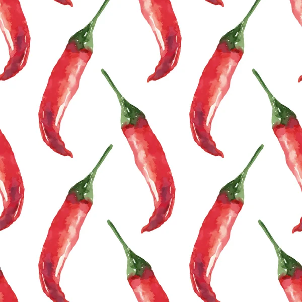 Watercolor chilli pattern. Stock Vector Image by ©Vikeriya #84602158