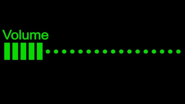 Scaling the Volume Up on an Old TV Interface — Stock Video ...