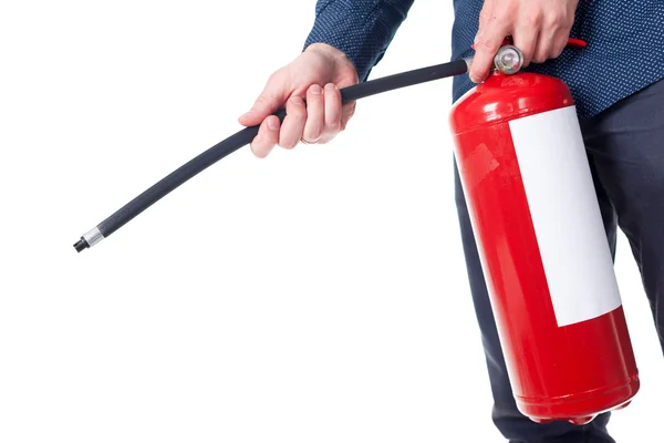 Man using fire extinguisher Stock Photo by ©billiondigital 154676598