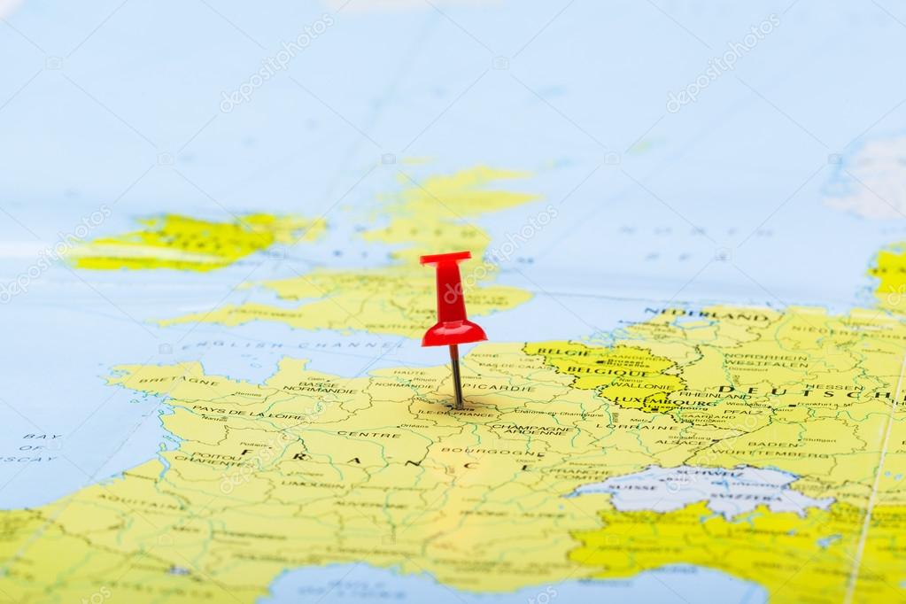 Destination points on map Stock Photo by ©Fotofabrika 124188776