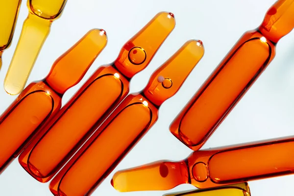 Medical background of ampule vials for injections Stock Photo by ...