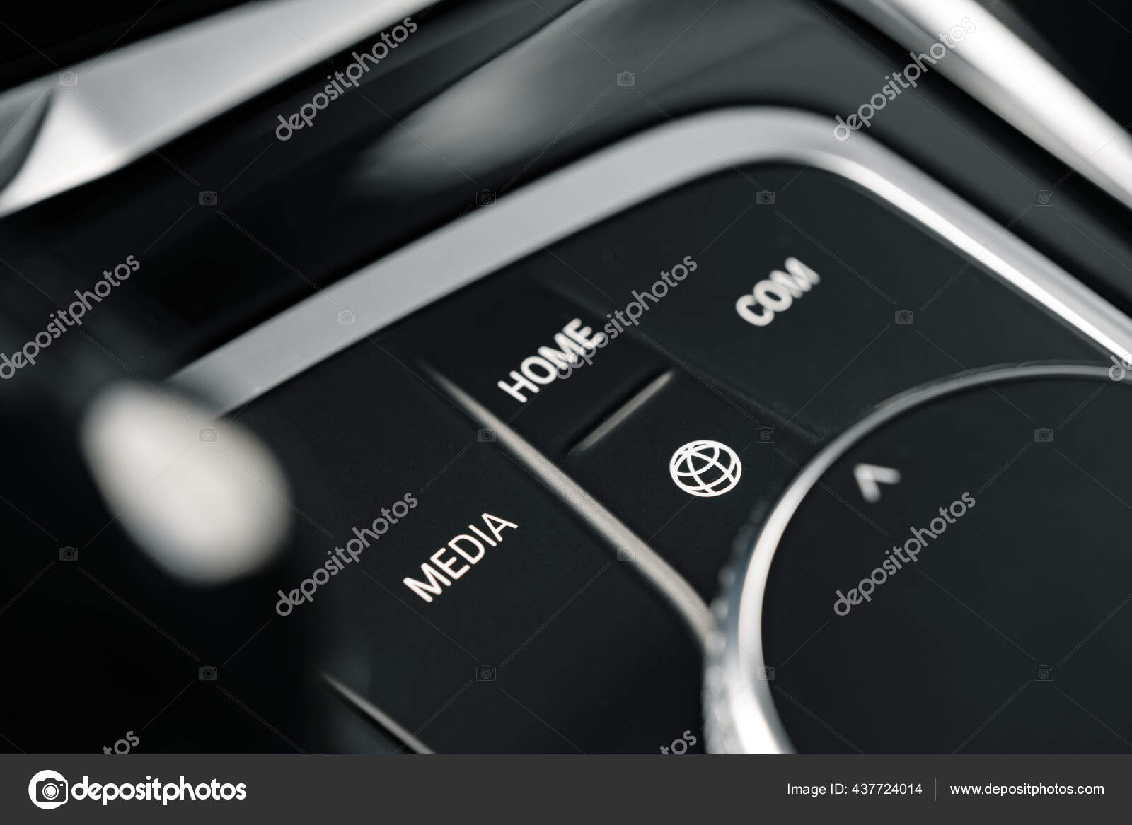 Botones del panel de control del tablero del coche se cierran — Foto de ...
