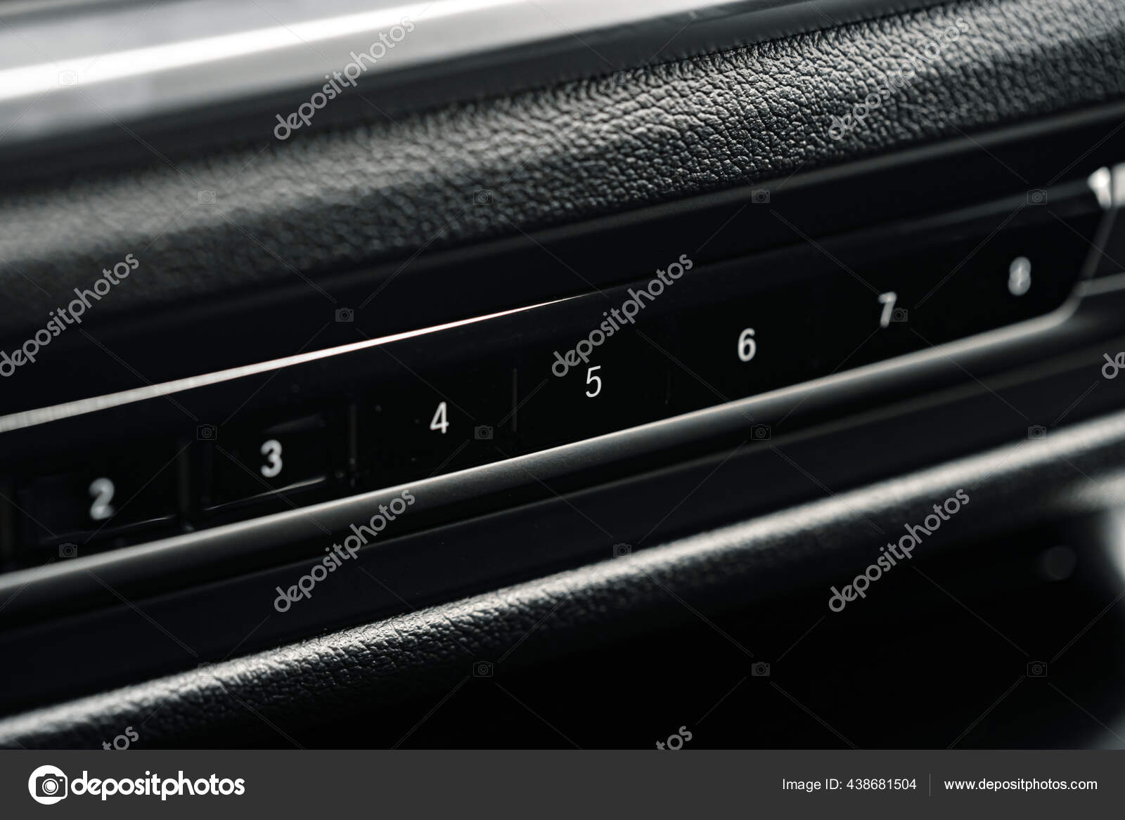 Car dashboard control panel buttons close up Stock Photo by ...