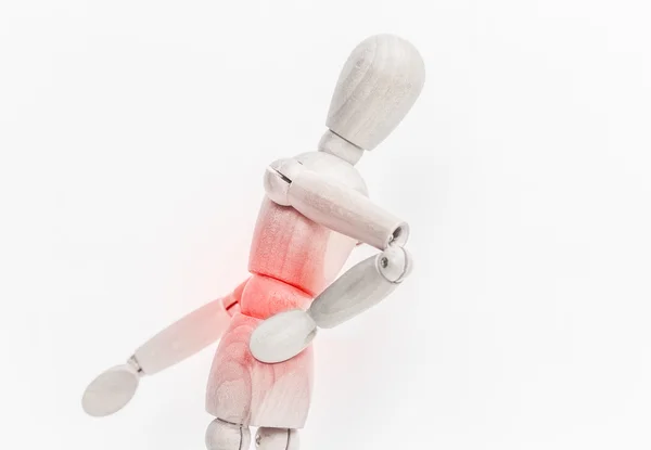 Pain in a body. Isolated on white background. Stock Photo by ...