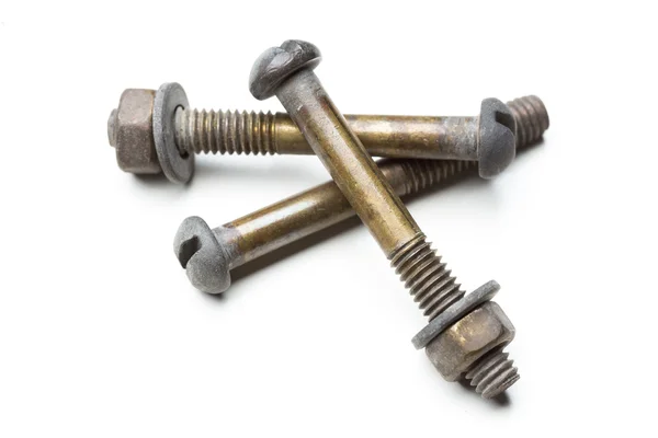 Chrome nuts and bolts — Stock Photo © Fotofabrika #99170684