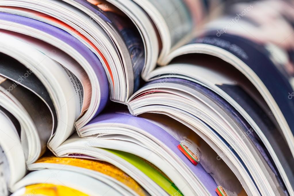 Stack of magazines. — Stock Photo © Fotofabrika #99752252