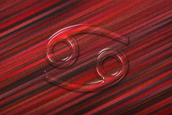 Cancer zodiac sign, red background, Horoscope Astrology background ...