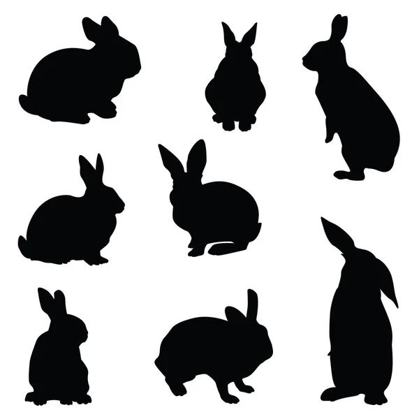 Bunny Back Silhouette Printable