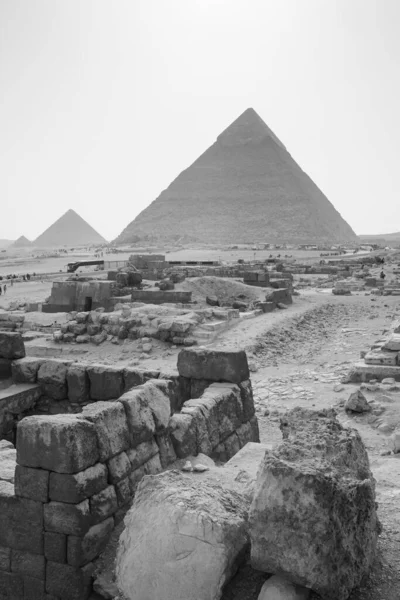 The Giza Pyramid Complex, also called the Giza Necropolis, is the site ...