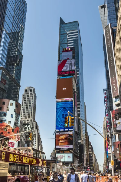 New York, USA - June 18, 2016: Times Square during the day with ...