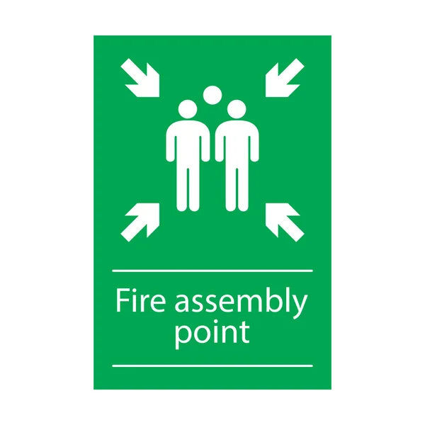 Brandmelder Verzamelbord Evacuatievector Voor Grafisch Ontwerp Logo ...