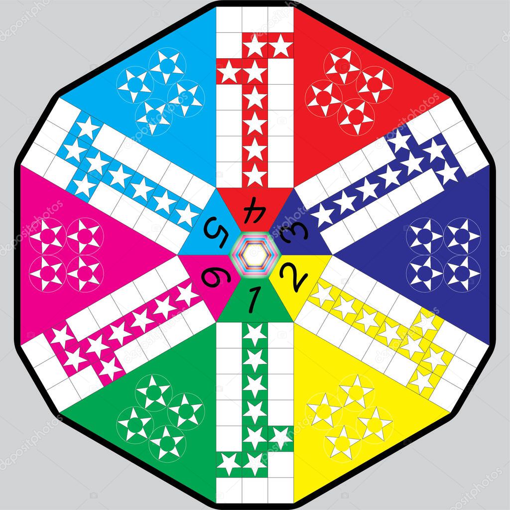 Ludo juego de mesa, listo para imprimir, diseño famoso juego de mesa ...