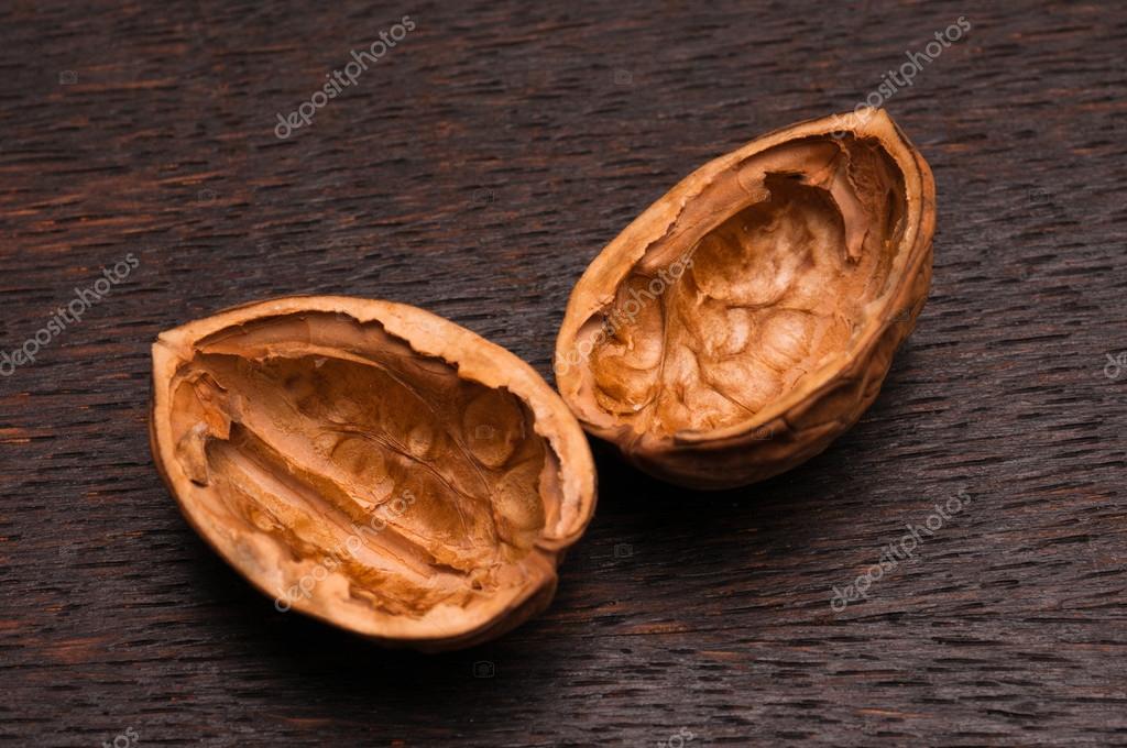 Walnut nut shells Stock Photo by ©inawa 82383718