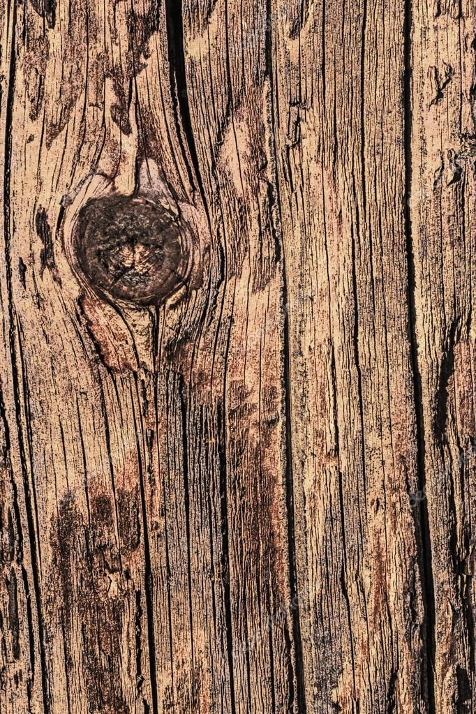 Old Weathered Rotten Cracked Square Timber Bollard Bituminous Grunge ...