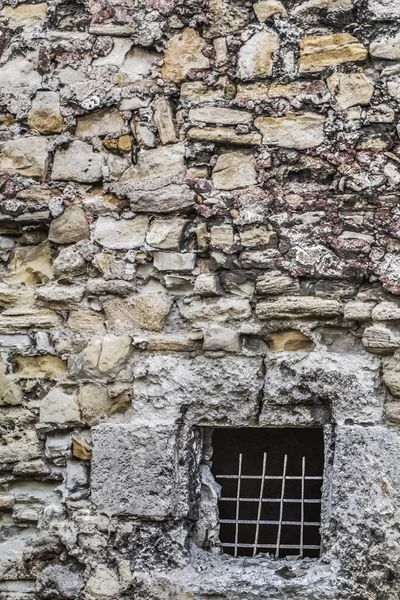 Dungeon Window With Iron Bars at The Belgrade Medieval Fortress Stone ...