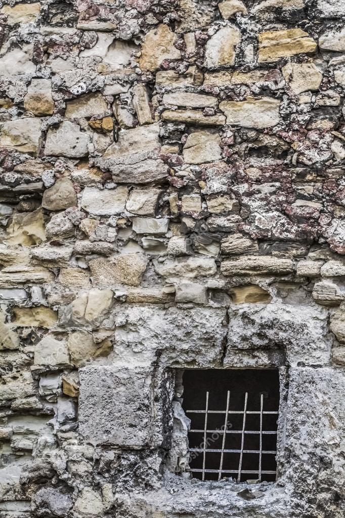 Dungeon Window With Iron Bars at The Belgrade Medieval Fortress Stone ...