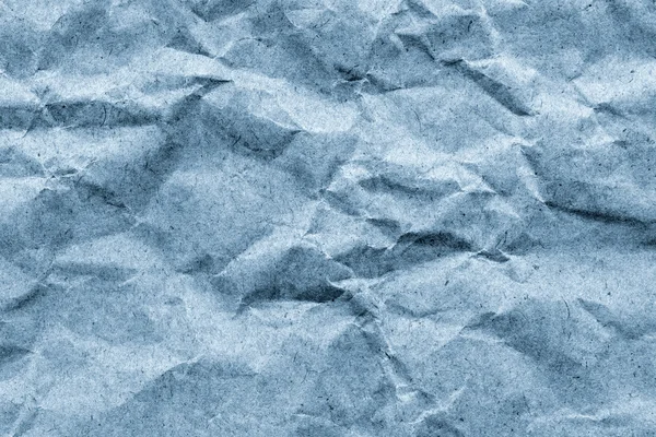Recycle Blue Kraft Paper Crumpled Grunge Texture - Stock Image - Everypixel