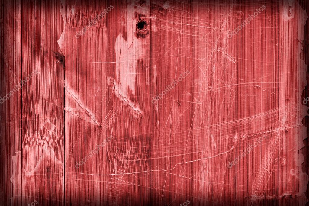 Old Wooden Laminated Panel Red Stained Varnished Cracked Scratched ...