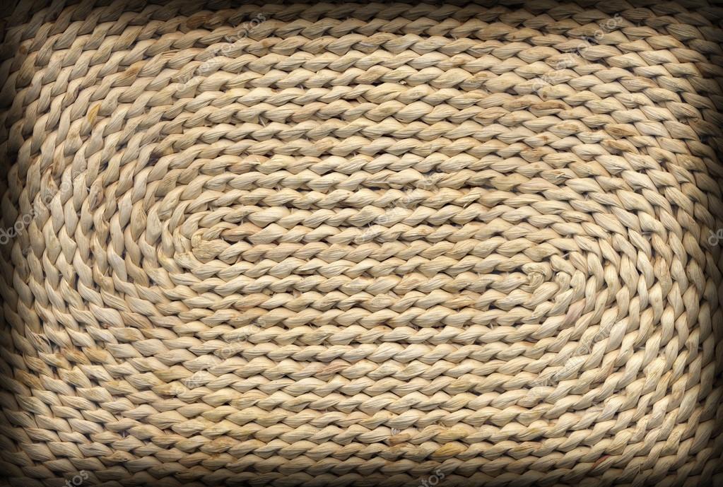 Raffia Place Mat Plaited Vignette Grunge Texture Sample — Stock Photo ...