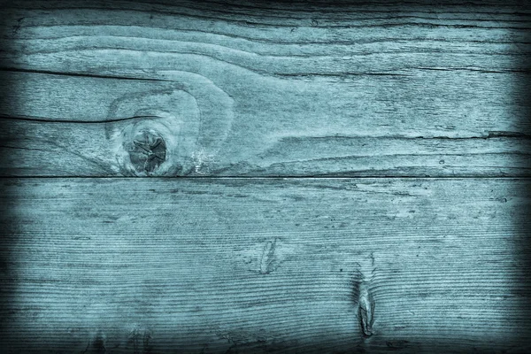 Old Weathered Cracked Rotten Wood Bleached and Stained Cyan Vignette ...