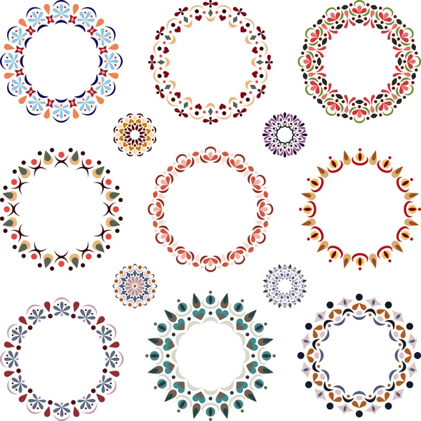 Set of round elements for design. — Stock Vector © kometa-18 #99690292