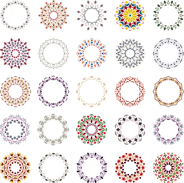 Set of round elements for design. — Stock Vector © kometa-18 #99690292