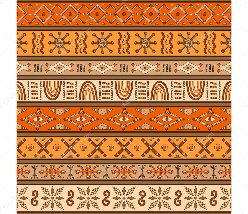 Seamless pattern. African motifs. — Stock Vector © kometa-18 #96011952