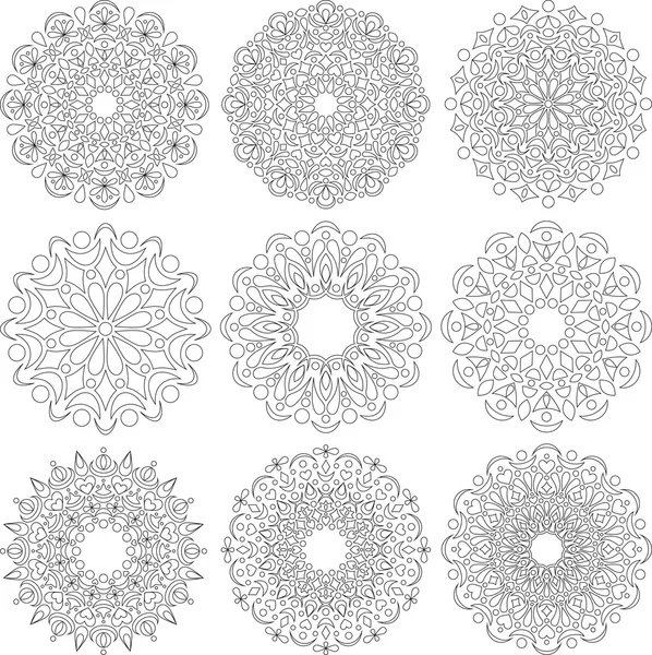 Set of round elements for design. — Stock Vector © kometa-18 #99690292