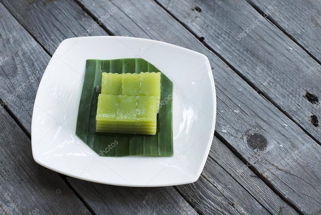 La carne dulce tailandesa o Khanom Chan es una especie de postre ...