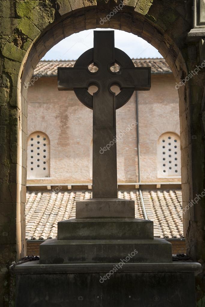 Cross in arch window — Stock Photo © borjomi88 #114034018
