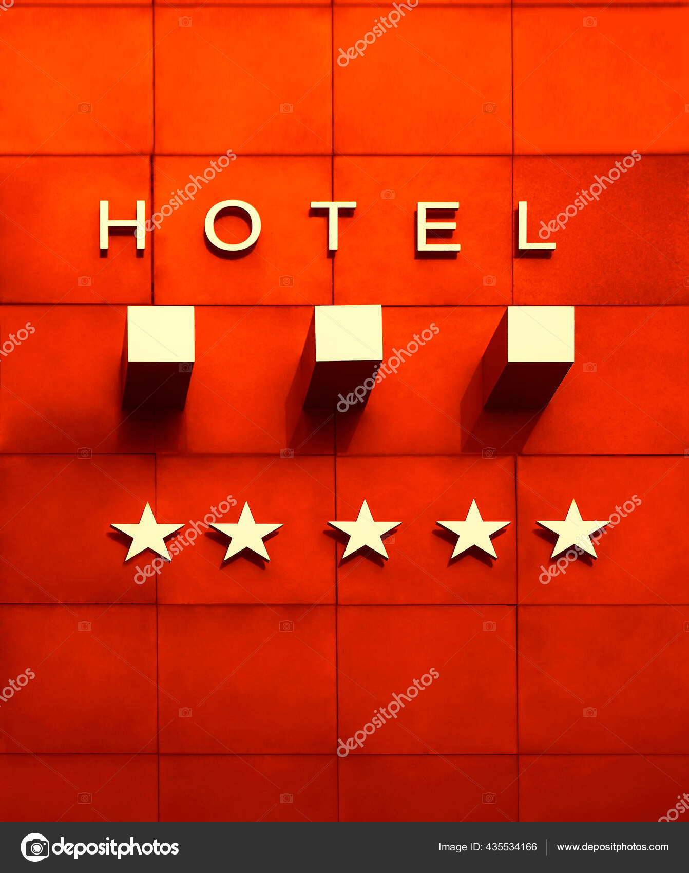 Golden Board Signboard Three Stars Hotel Stars Hotel Signage Board ...