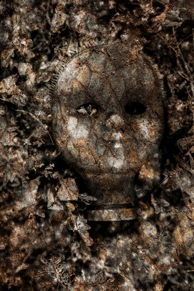 Voodoo Doll. Close up of scary dirty old retro vintage aged used puppet ...