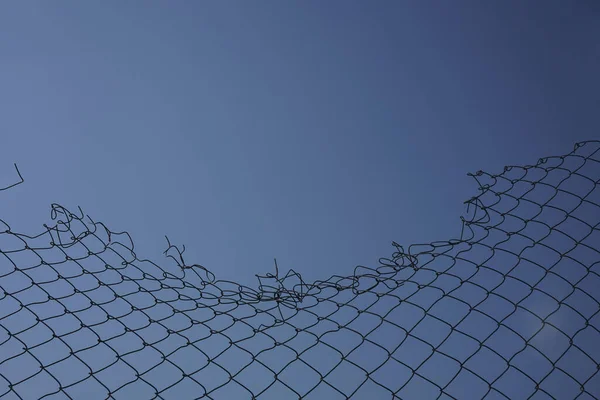 Damage Wire Mesh White Background Mesh Netting Hole Isolated White ...