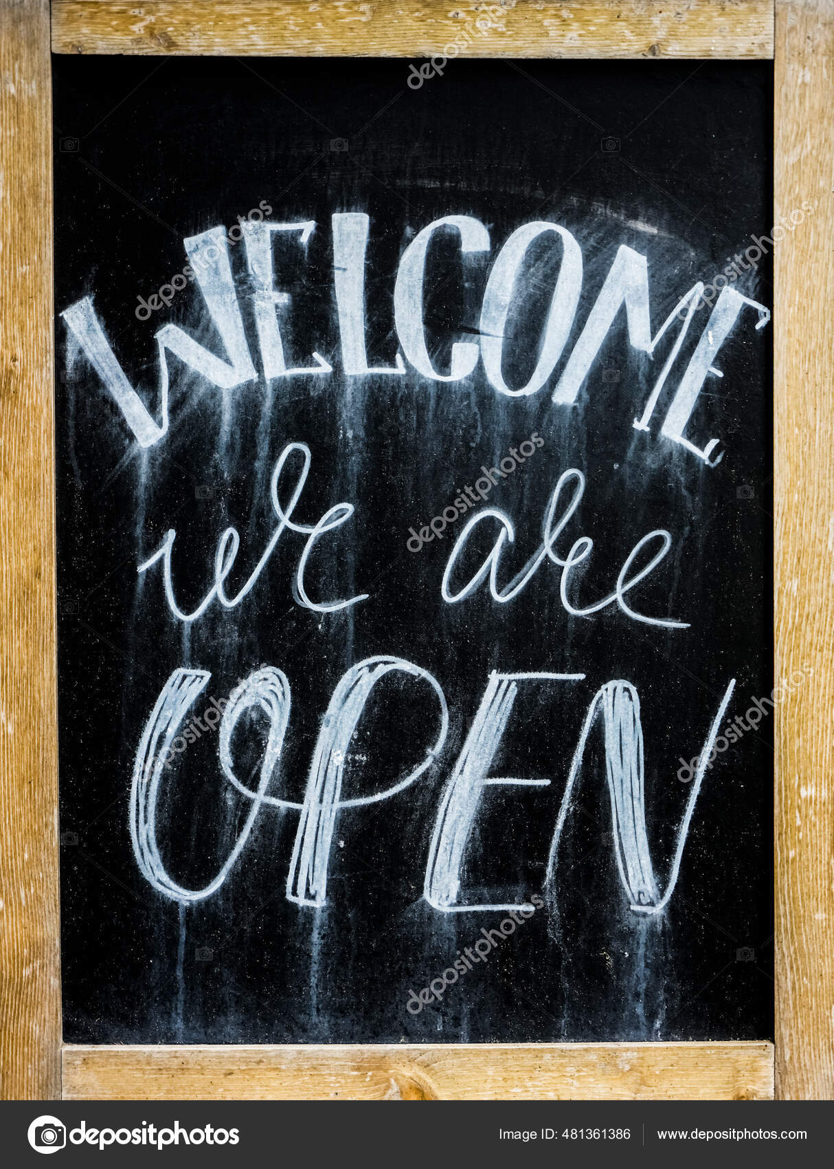 Welcome Chalkboard Lettering