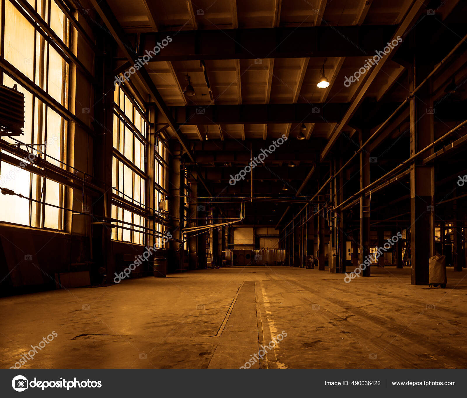 Inside Factory Building