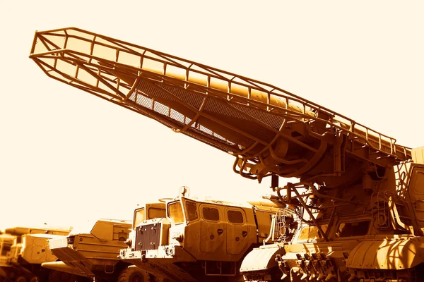 Weapons Mass Destruction Missile Warhead Looks Sunny Sky Ready Launch ...