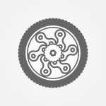 abstract car wheel, rim logo — Stock Vector © Anna_Maximenko #83979776