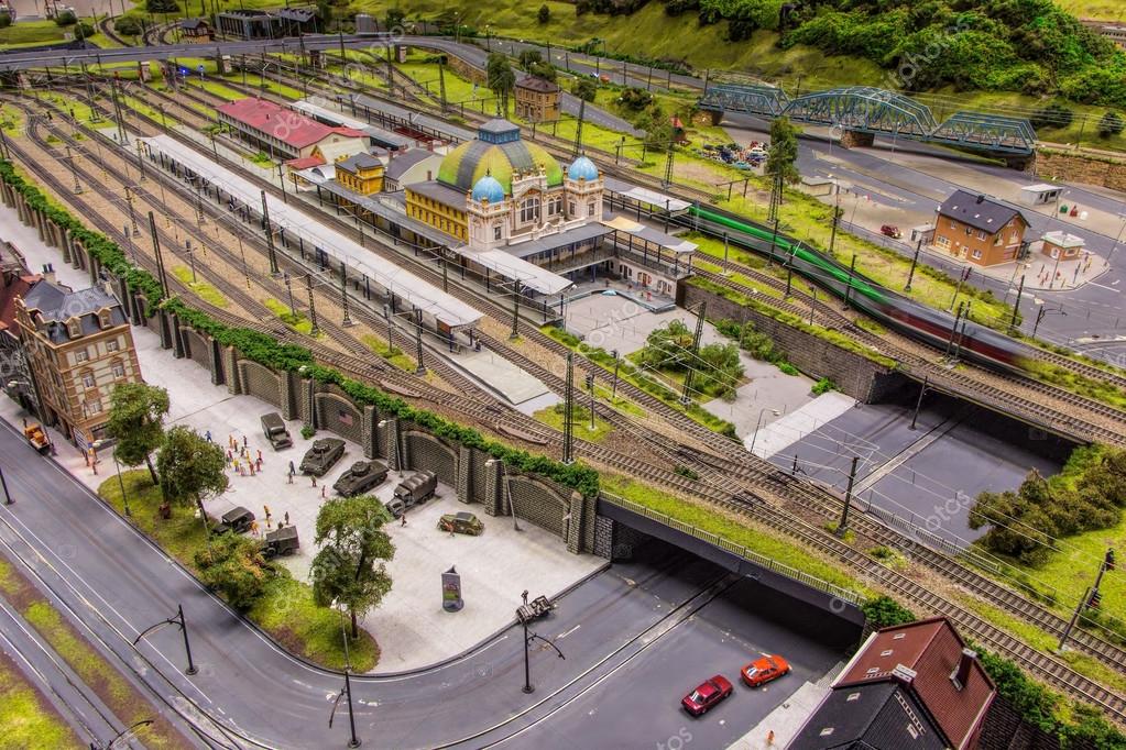 Model, train, railroad, railway, station, miniature, hobby, make ...