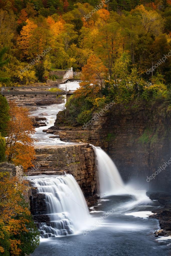 Ausable Chasm Waterfall — Stock Photo © mandritoiu #82408750