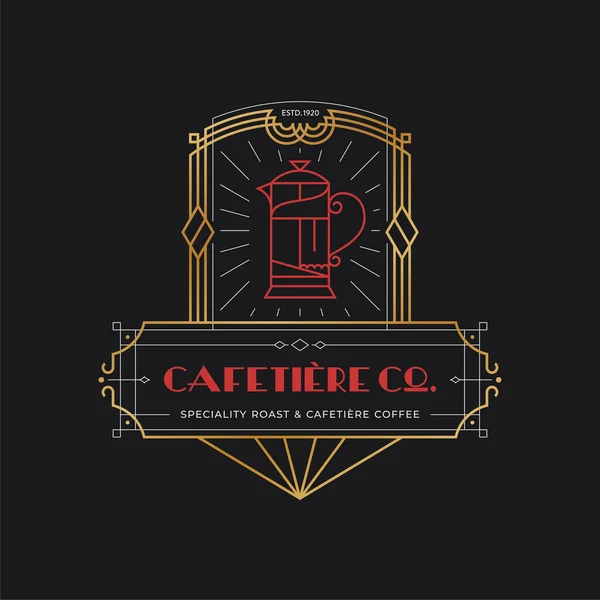 Coffee roastery logo Vector Art Stock Images | Depositphotos