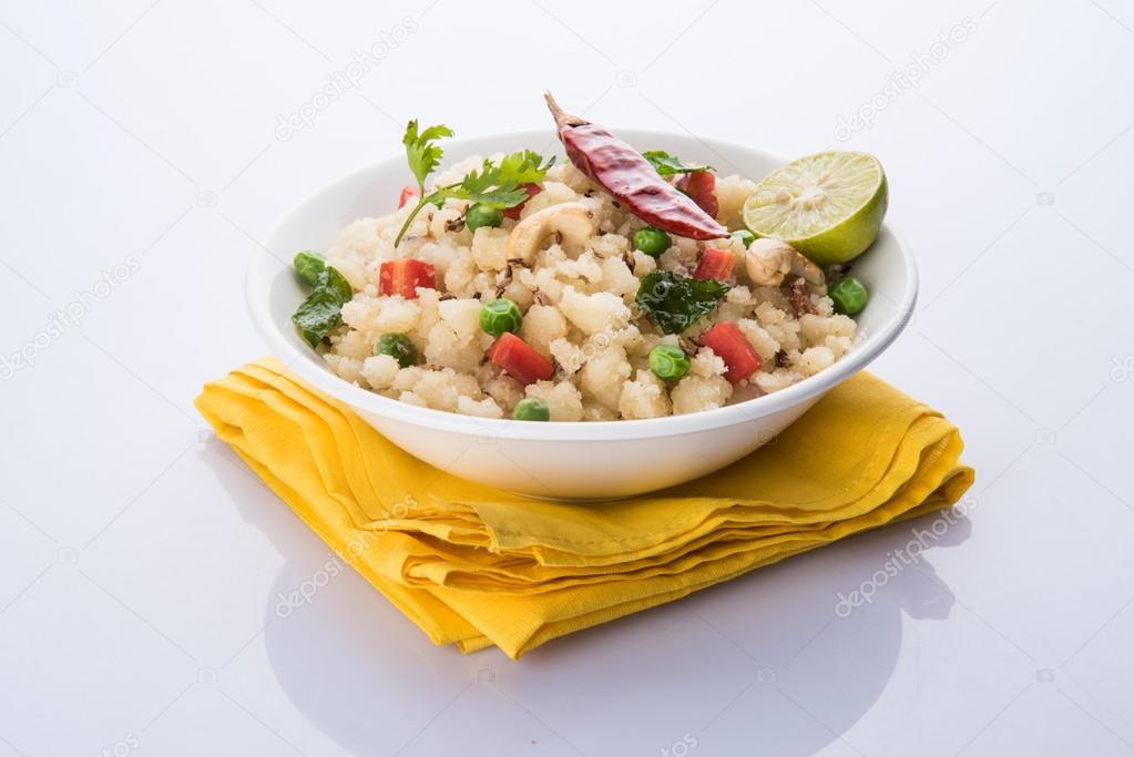 Upma o upama o uppuma, menú favorito de desayuno dulce y salado del sur ...