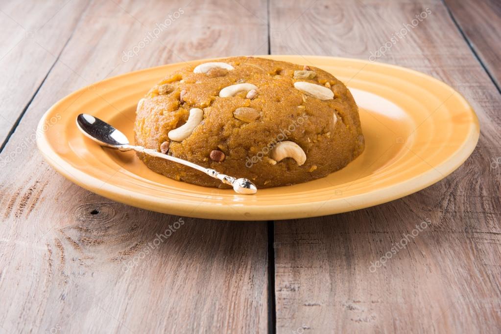 Moong Dal Halwa - a sweet dish from India, Indan Sweet Halwa made from ...