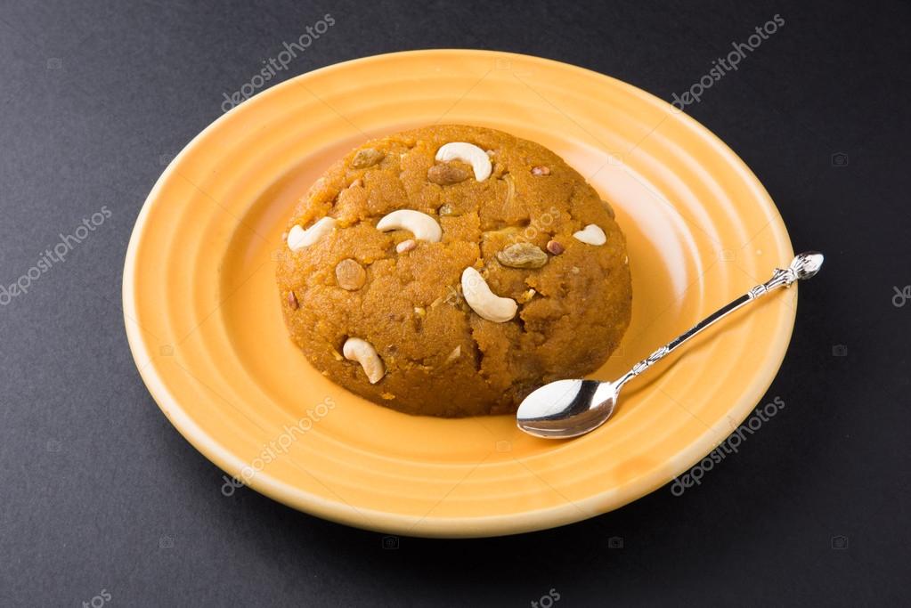 Moong Dal Halwa - a sweet dish from India, Indan Sweet Halwa made from ...