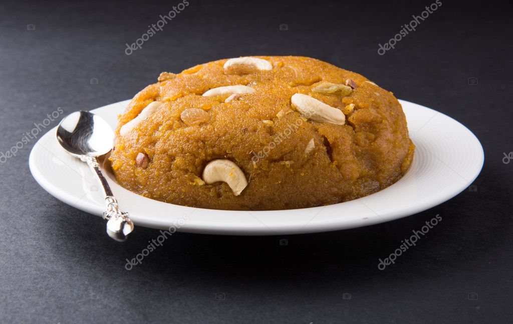 Moong Dal Halwa - a sweet dish from India, Indan Sweet Halwa made from ...
