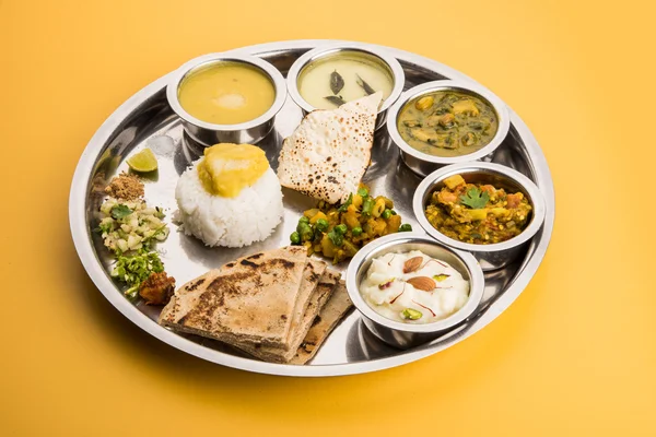 Maharashtrian or marathi food platter or marathi food thali , pune ...