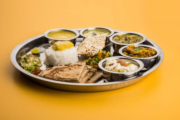 Maharashtrian or marathi food platter or marathi food thali , pune ...